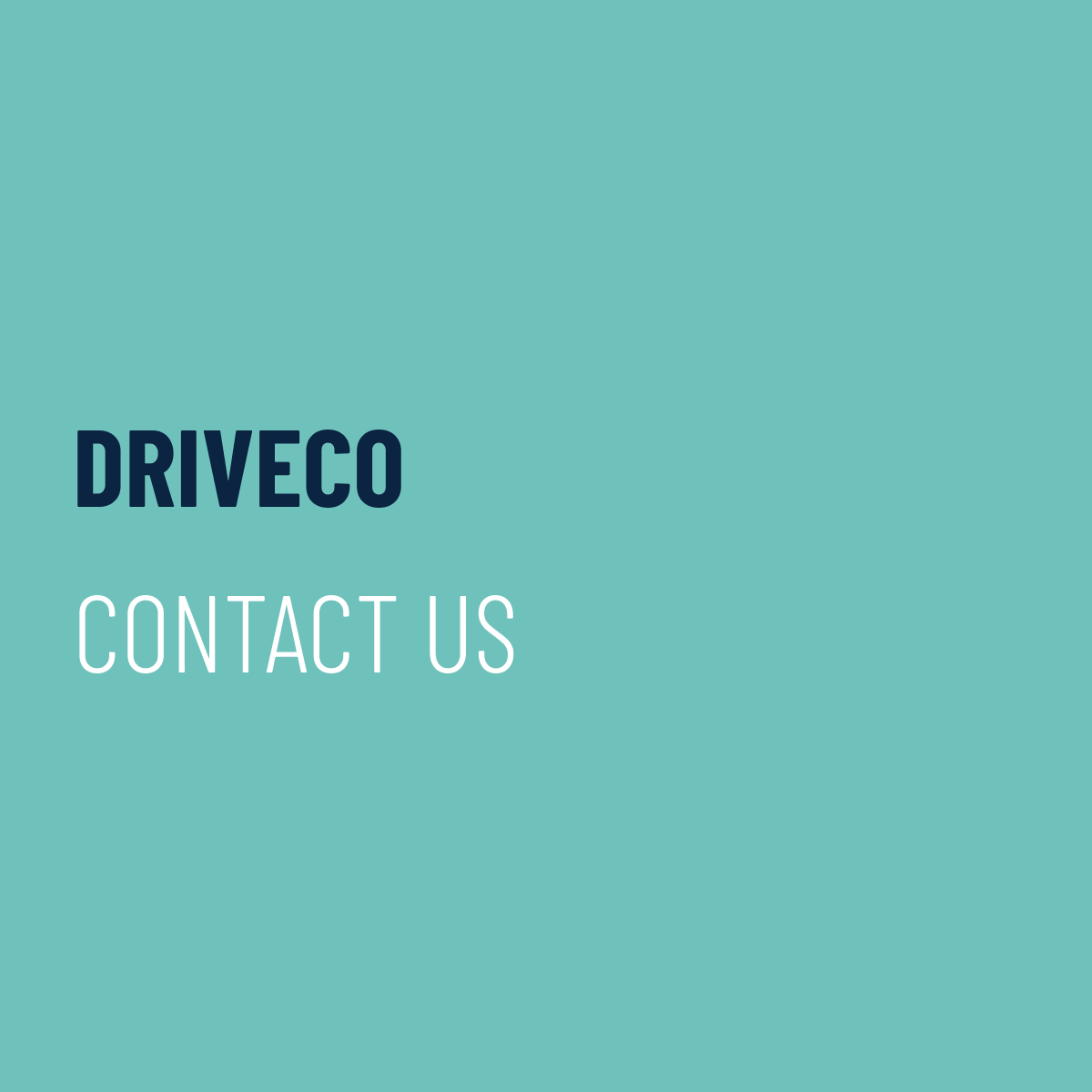 Contact the Driveco team
