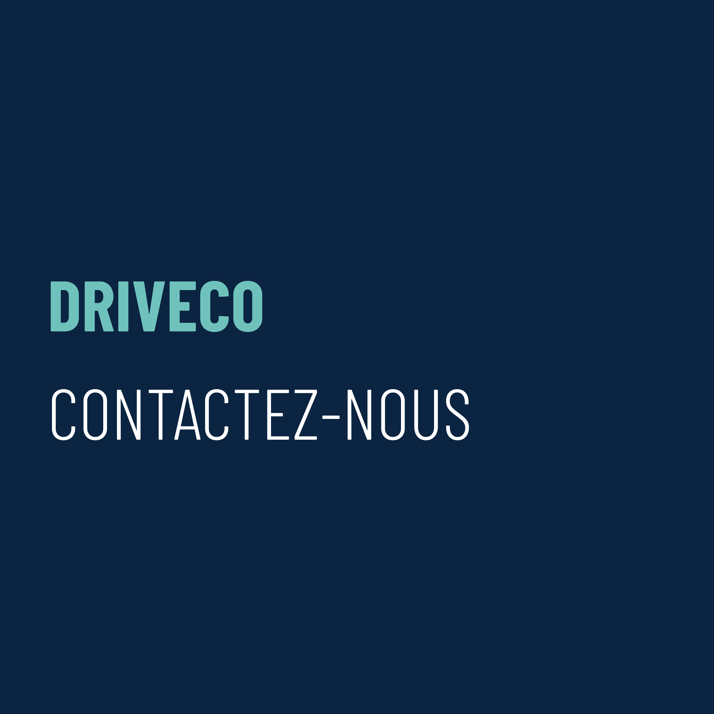 Contactez l'équipe Driveco