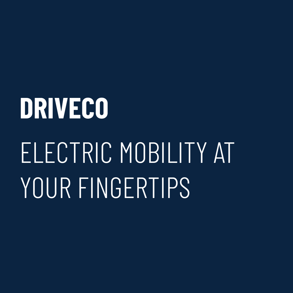DRIVECO: European leader in EV charging solutions