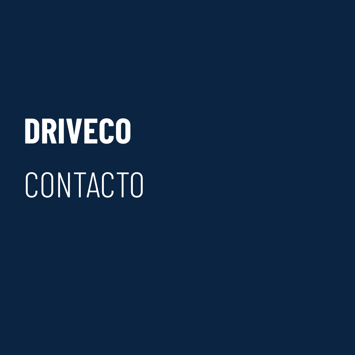 Trabajar con Driveco